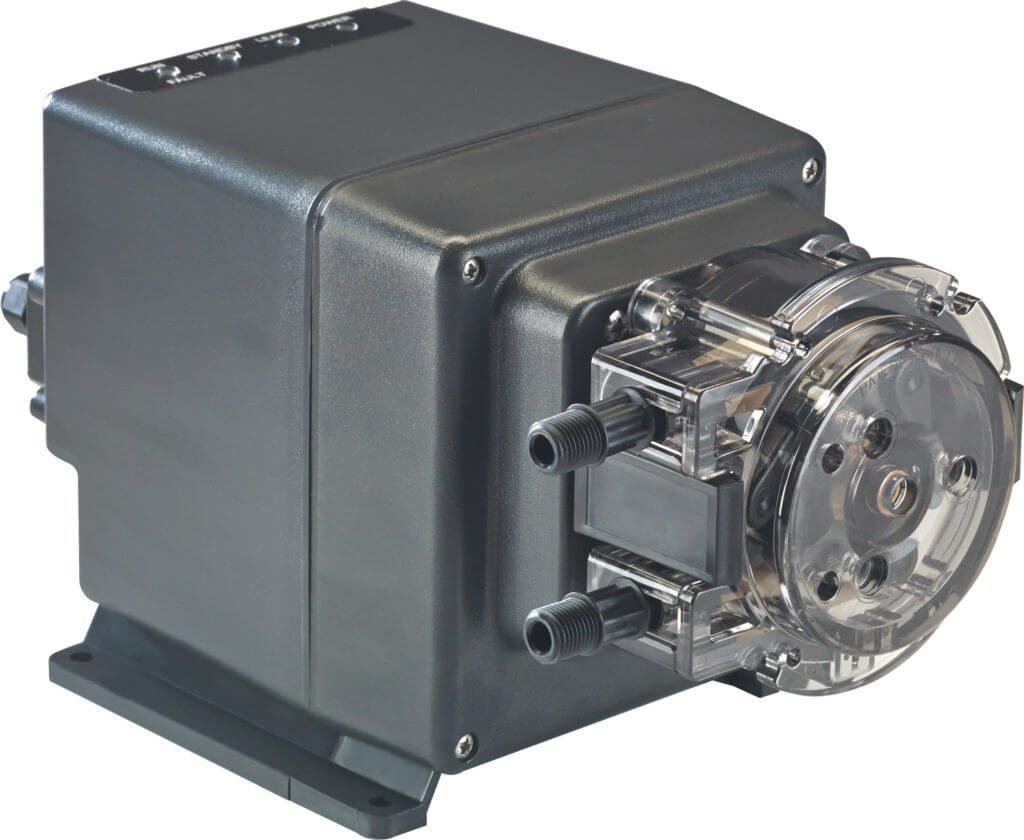 Stenner peristaltic metering pumps with fixed flow rate outputs